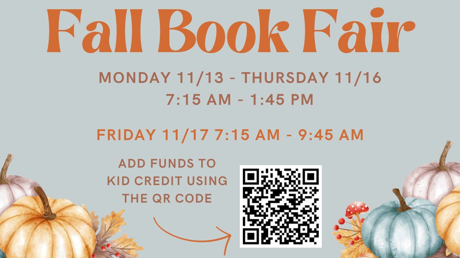 Fall Book Fair is here!